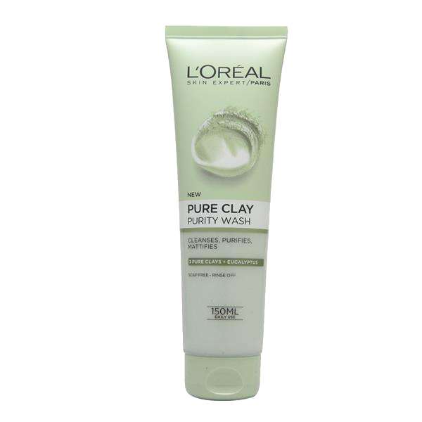 Loreal Paris Pure Clay Purity Wash Gel Cleansing Gel for Matte Effect ...